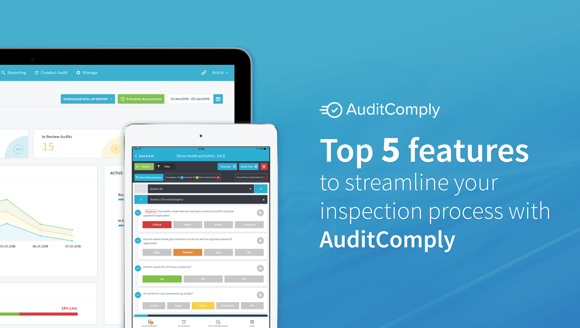 5 funciones de AuditComply para agilizar su proceso de inspección - Nulogy