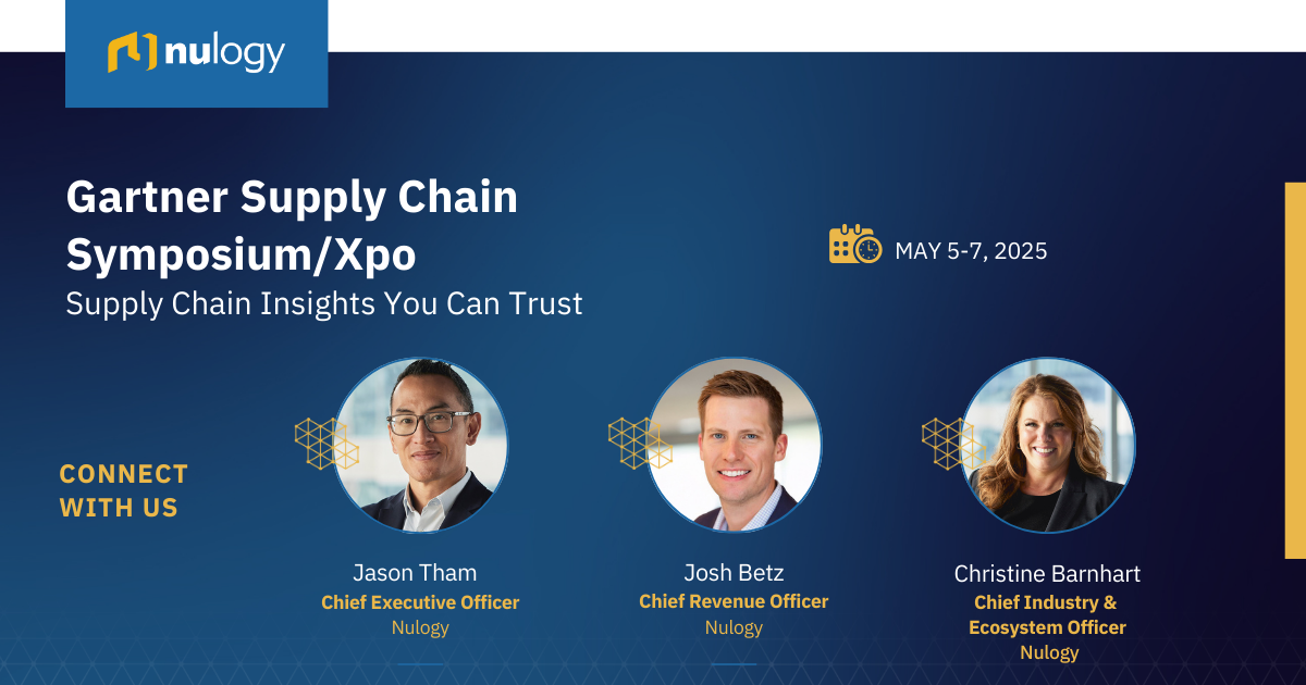 Join Nulogy at the Gartner Supply Chain Symposium/Xpo 2025